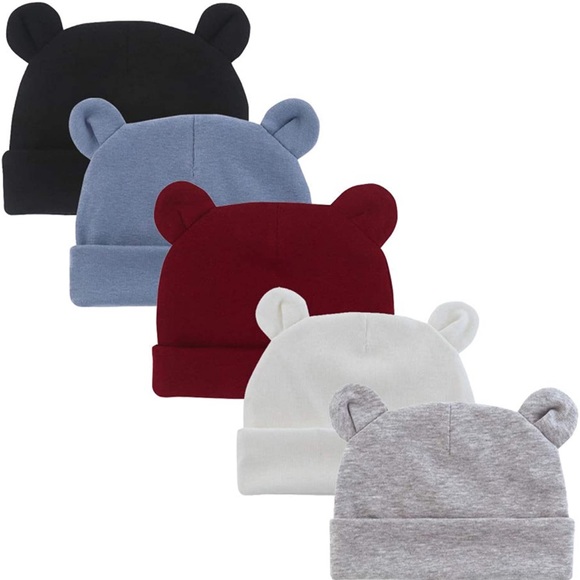 Accessories | 5 Adorable Bear Ear Caps For Baby 6 Months | Poshmark